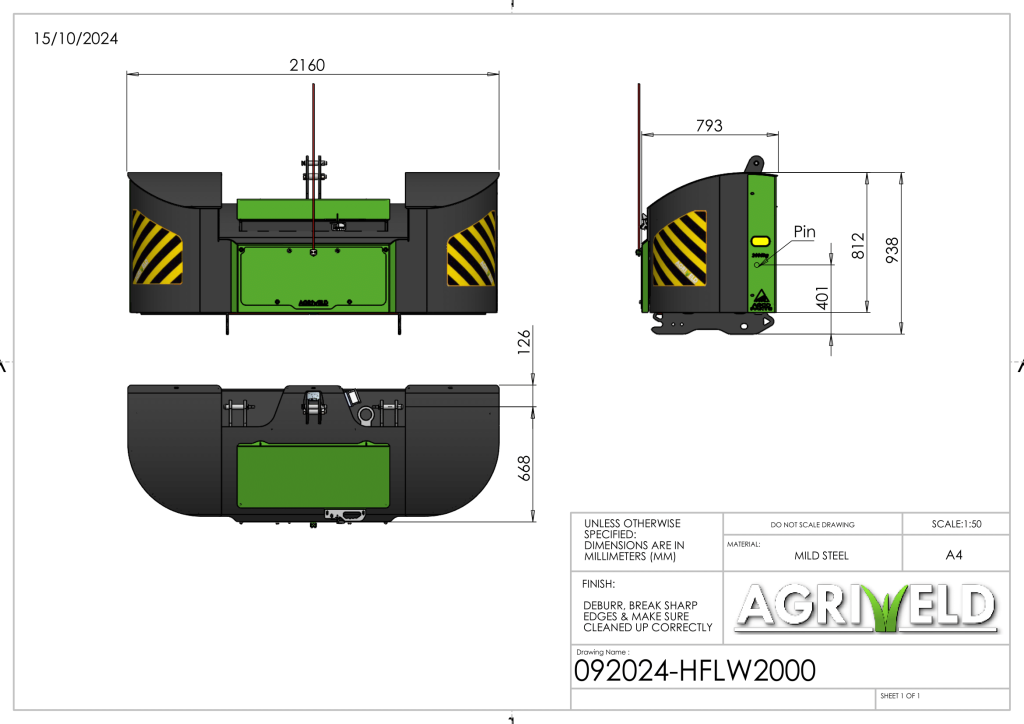 1600kg-2000kg STANDARD Weight Block – Agriweld Dealer Portal